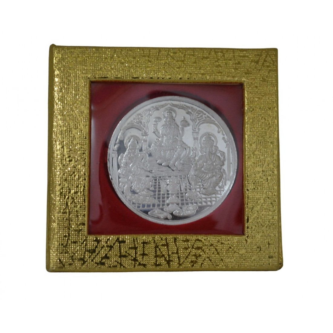 buy 100 gram trimurti silver coin in 999 purity | existenciajewels.in
